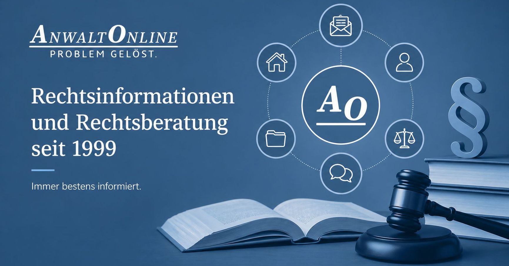 AnwaltOnline - Problem gelöst. | Rechtsinformationen und Rechtsberatung seit 1999